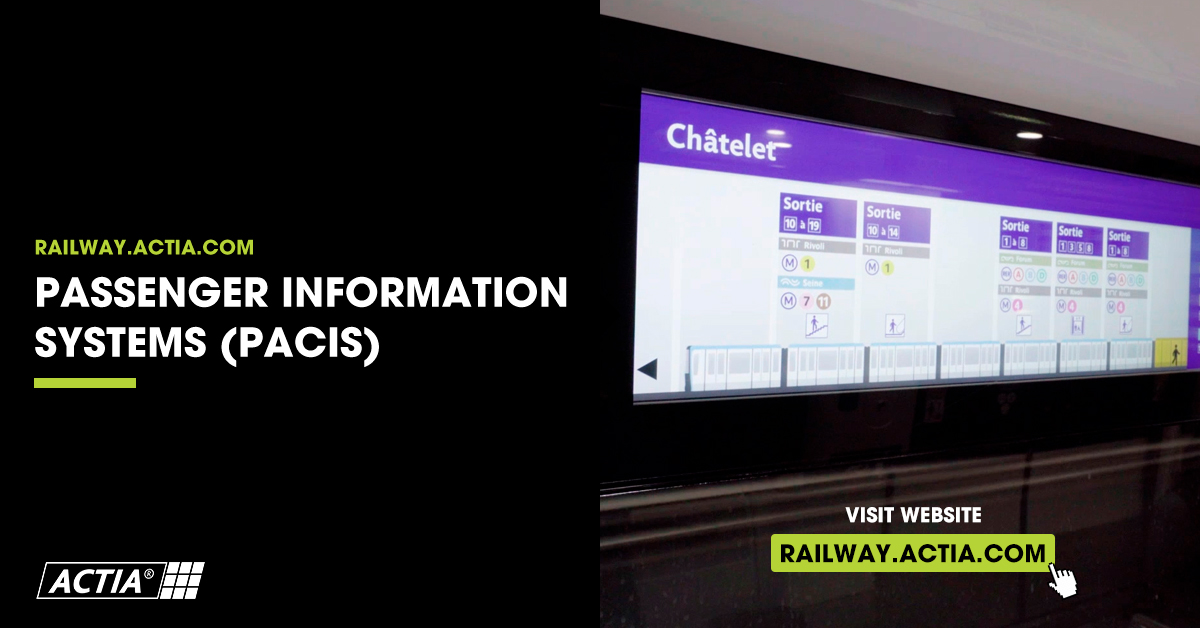 Passenger information systems (PACIS) - ACTIA Railway